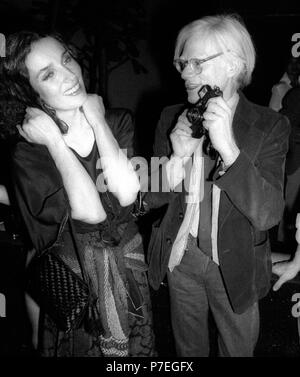 Andy Warhol & Margaret Trudeau; Studio 54-1978 Photo by Adam Scull ...