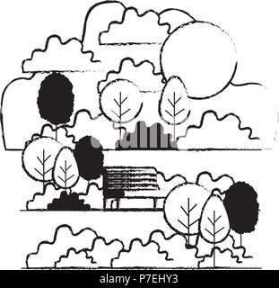 A simple park scene illustration Stock Vector Image & Art - Alamy