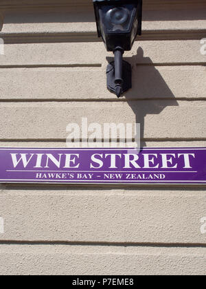 A street light in Napier Stock Photo - Alamy