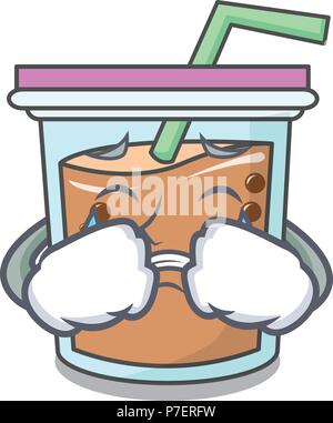 Crying tea cup mascot cartoon Stock Vector Image & Art - Alamy