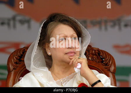 Dhaka, Bangladesh - May 02, 2009: Bangladeshi ex prime minister and ...