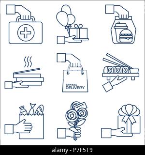 Express Delivery Symbols. Worldwide Shipping Stock Vector Image & Art ...