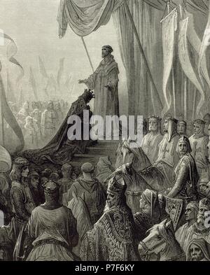 First Crusade (1096-1099). Crusaders repulsed in the second assault of ...