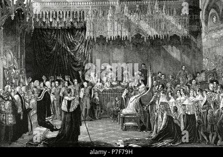Ceremony in which the proclamation of Queen Victoria as Empress of ...