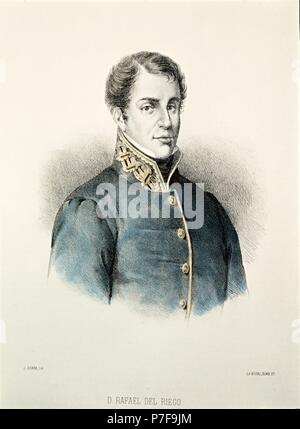 Rafael del Riego (1785-1823). Spanish military and politician. Accused ...