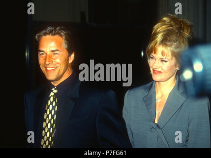 WESTWOOD, CA - JANUARY 24: (L-R) Actor Don Johnson and actress Melanie ...