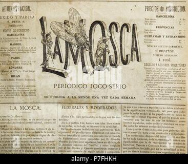 REVISTA LA MOSCA 1881. Museum: Barcelona Stock Photo - Alamy