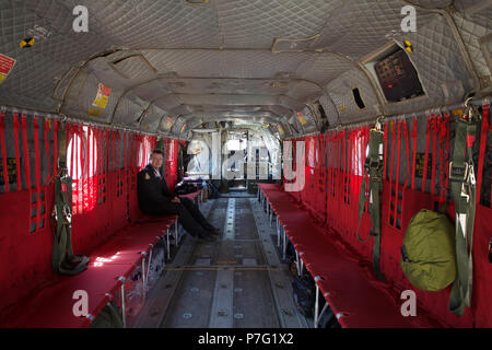 Chinook Helicopter Interior Stock Photo - Alamy