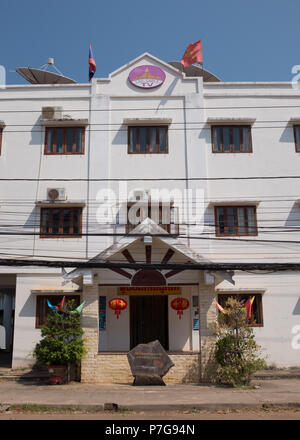 Lao cable TV, Vientiane, Laos Stock Photo - Alamy