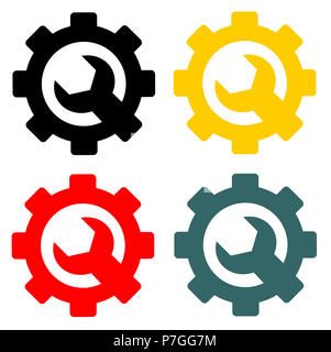 Tuning Service Flat Icon Stock Photo - Alamy