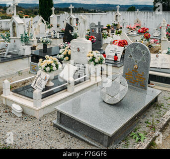 Jewish and Christian cemetery in Belmonte, Portugal, famous for the ...
