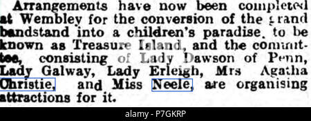 Agatha Christie on Committee Stock Photo - Alamy