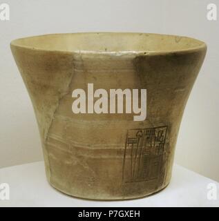 Sumer. Mesopotamia. Bowl with a votive inscription of Rimush (23th ...