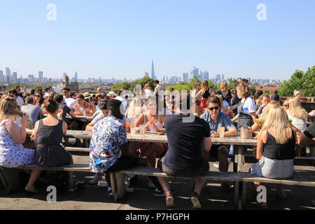 The epic, arty rooftop bar Frank's Cafe at Bold Tendencies, on Rye Lane ...
