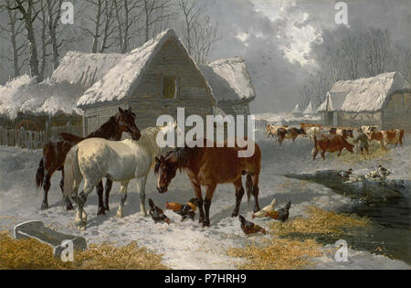 Herring II John Frederick - the First Fall of Snow Stock Photo - Alamy