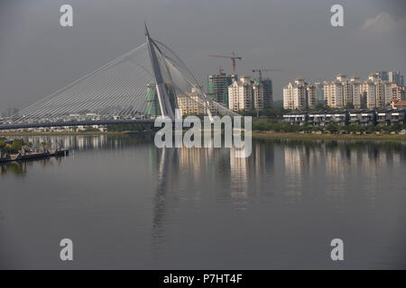 Seri Wawasan bridge at Putrajaya which lies south of Malaysia's capital ...