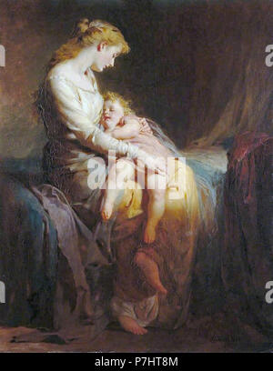 Hicks George Elgar - Mother and Child 2 Stock Photo - Alamy