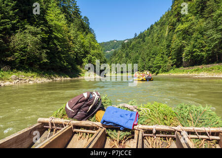 Rafting on Dunajec River in Pieniny National Park Poland Stock Photo ...