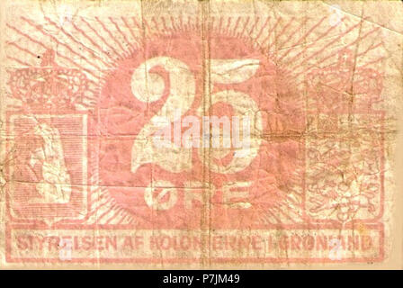 25 Øre - Styrelsen af Kolonierne i Grønland (1913) 06 Stock Photo - Alamy