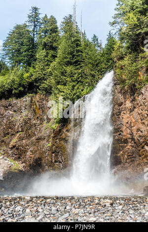 A view of Franklin Falls in Washington State. Franklin Falls is a ...