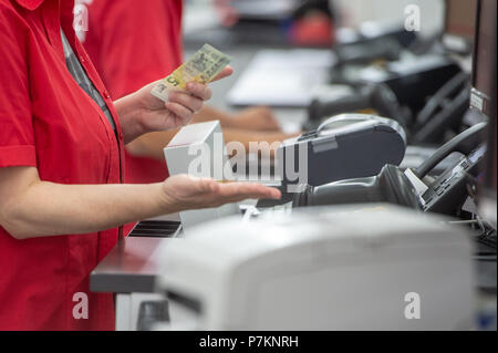 Ingolstadt, Germany. 06th July, 2018. Scales are on display at an ...