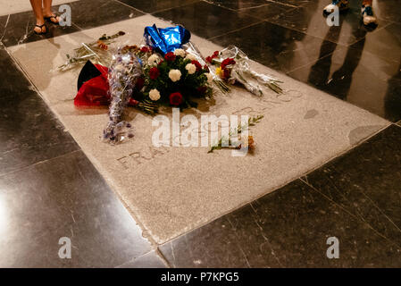 Tomb of Spanish dictator Francisco Franco in the Basilica de la Santa ...