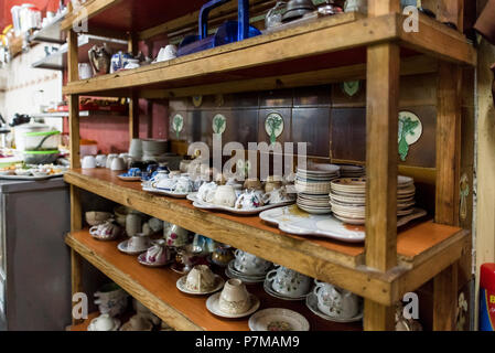 The beautiful kitchen of a well known Cuban restaurant in Havana Stock ...