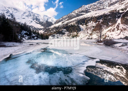 Aviolo lake, Adamello park, Brescia province, Lombardy district, Italy ...