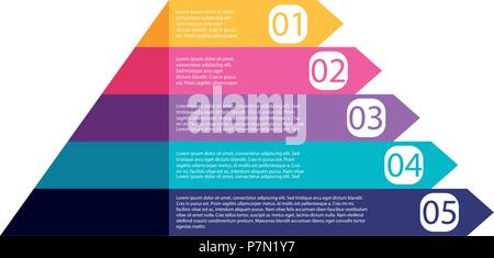 Colorful infographics pyramid. vector illustration Stock Vector Image ...