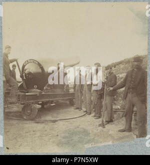Image of the 300-pounder Parrot Rifle on Morris Island, South Carolina ...