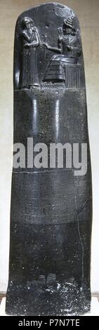 Mesopotamia. Code of Hammurabi. Babylonian law code. 1754 BC. Akkadian ...