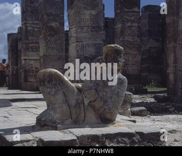 ESCULTURA DE CHAC MOOL-MAYA-PROCEDE DE CHICHEN ITZA-S X DC. Location ...