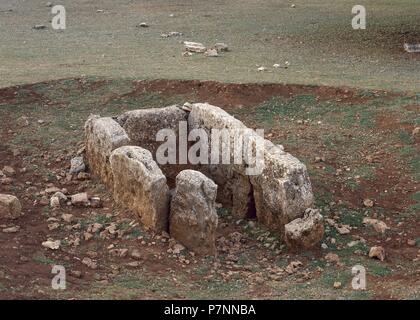 Visigoth necropolis of the ancient city of Hiponova. Tombs. 7th century ...