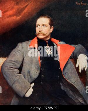 Max Koner - Kaiser Wilhelm II. in Jagduniform 1892 Stock Photo - Alamy