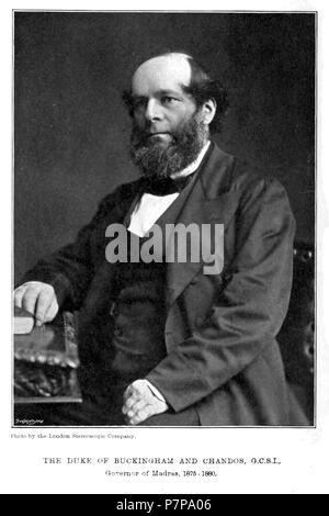3rd Duke of Buckingham and Chandos Stock Photo - Alamy
