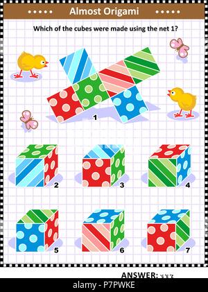 IQ training visual math puzzle with scales, weights,apples, pears and ...