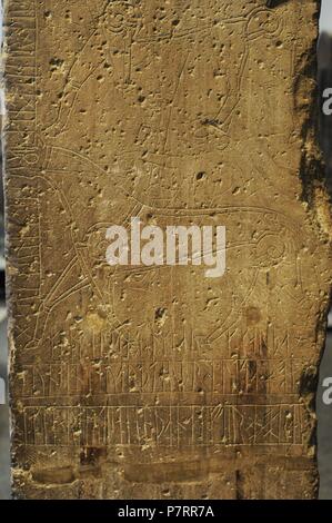 Scandinavia. The Alstad Stone. Picture stone with runic inscription ...