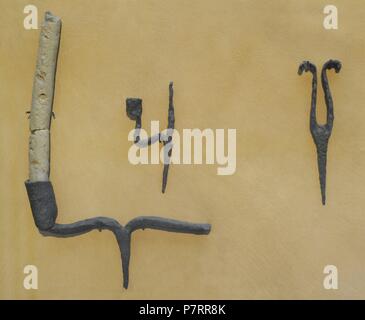 Scandinavia. Middle Ages. Oil lamps made of soapstone clay were ...