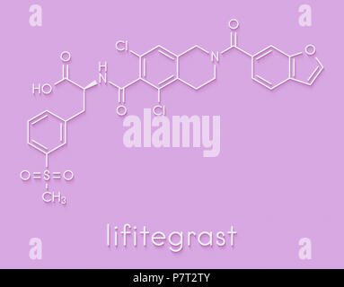 Lifitegrast drug molecule. Used in the treatment of ...