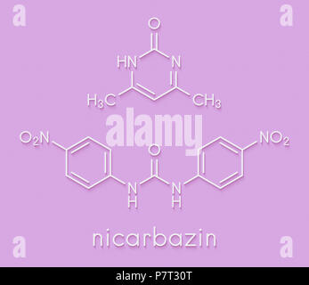 Nicarbazin coccidiostat mixture. Skeletal formula Stock Photo - Alamy