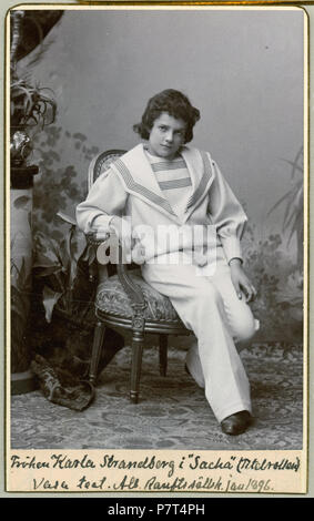 Karla Strandberg i titelrollen i Sacha, Vasateatern 1896 228 Karla ...