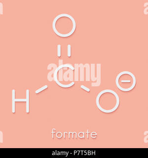 Formate anion, chemical structure. Skeletal formula Stock Photo - Alamy