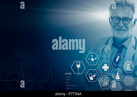 Modern mix media overlay Science Medical Healthcare graphic icon ...