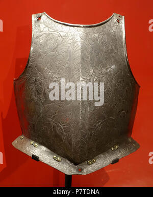 Breastplate, Spanish Colonial, probably made in Mexico between 1590 ...