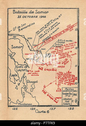 WWII Philippines - Battle of Leyte Gulf, Battle off Samar, October 25 ...