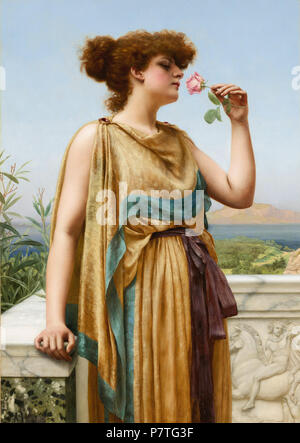 John William Godward,Portrait of woman,1900,1900s,early,20th,century ...