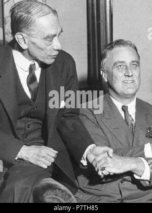 Franklin D. Roosevelt, Louis Howe, Tom Lynch, and Marvin McIntire Stock ...