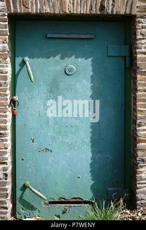 The heavy steel door and fireproof door of a bunker Stock Photo - Alamy