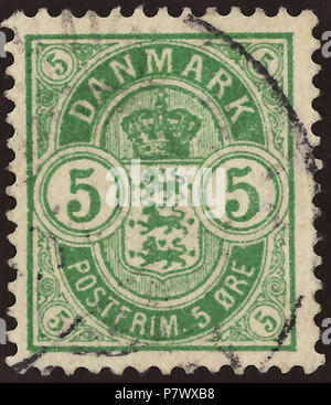 Postmarked stamp from Denmark in the Customs Service - 350th.Anniv ...