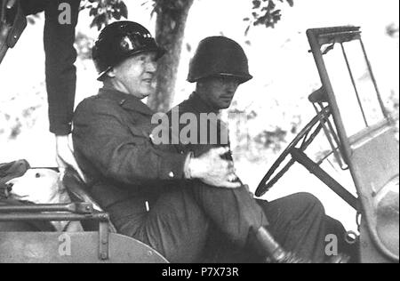General Patton and his Bull Terrier Willie Stock Photo - Alamy